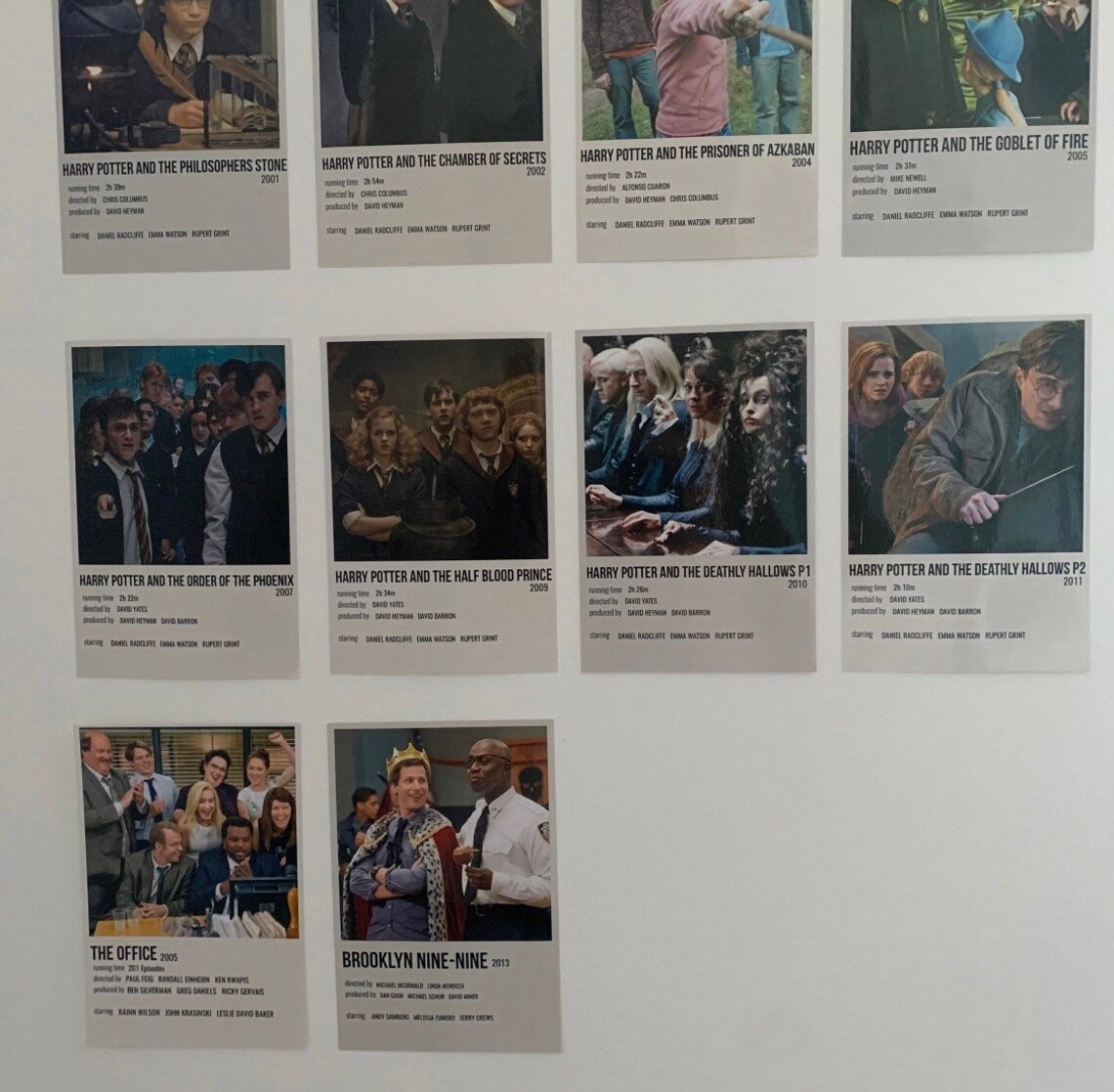 Mini Movie Poster Print Pack for Wall Collages - Etsy