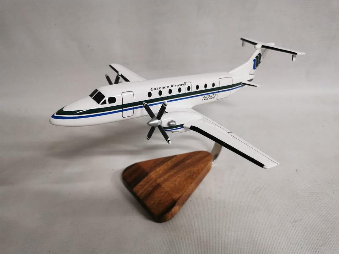 Beechcraft 1900C Beech 1900C Cascade Airways Airplane Desktop Wood ...