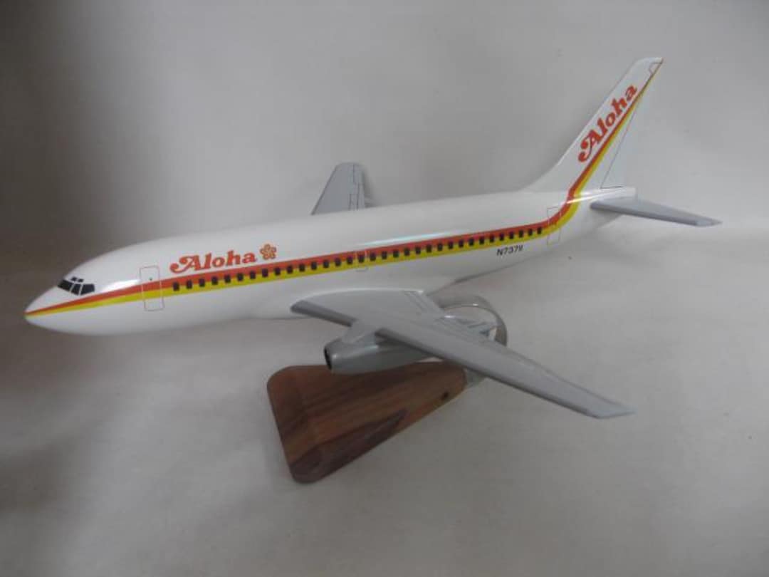Boeing 737-200 B737-200 Aloha Airlines Airplane Desktop Model - Etsy
