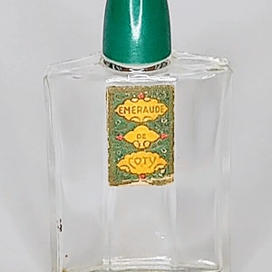Vintage Coty EMERAUDE Perfume Bottle - Etsy