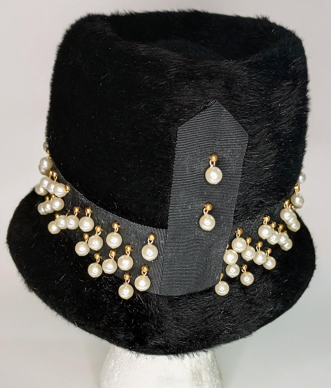 Vintage YSL Black Fedora 1960's - Etsy