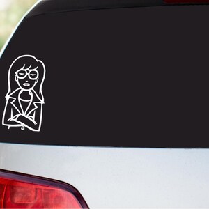 Daria Car Decal: Permanent Vinyl Sticker - Etsy