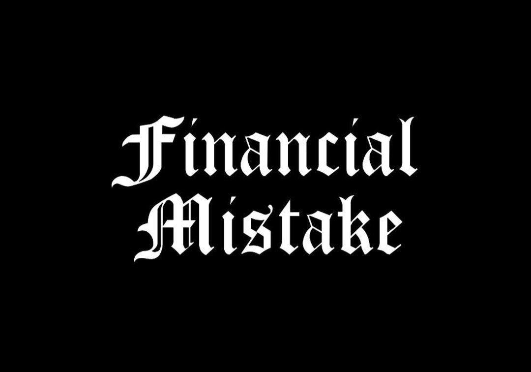 Financial Mistake - Car Decal/sticker - Etsy