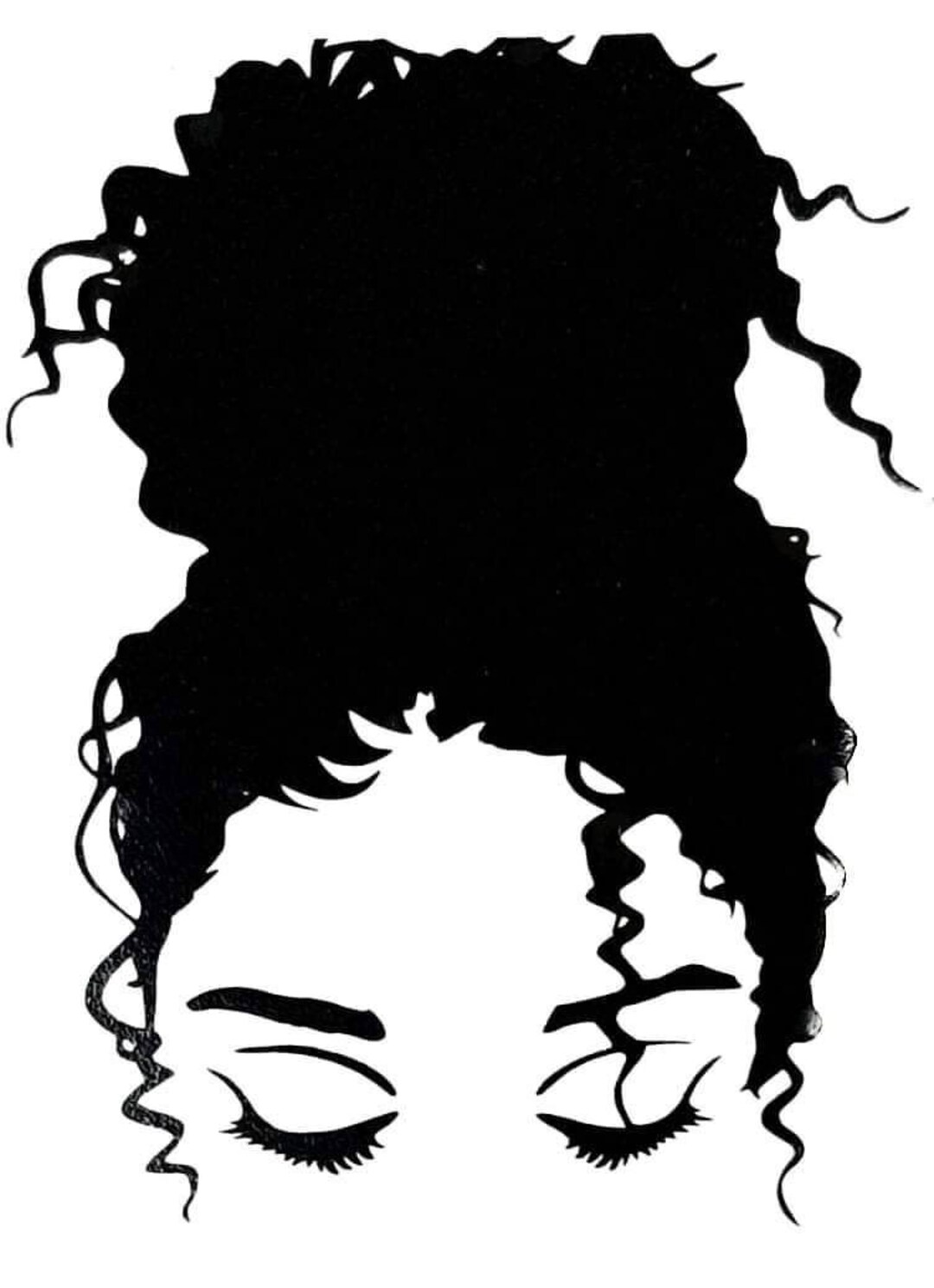 Curly Girl Car Decal/ Sticker - Etsy