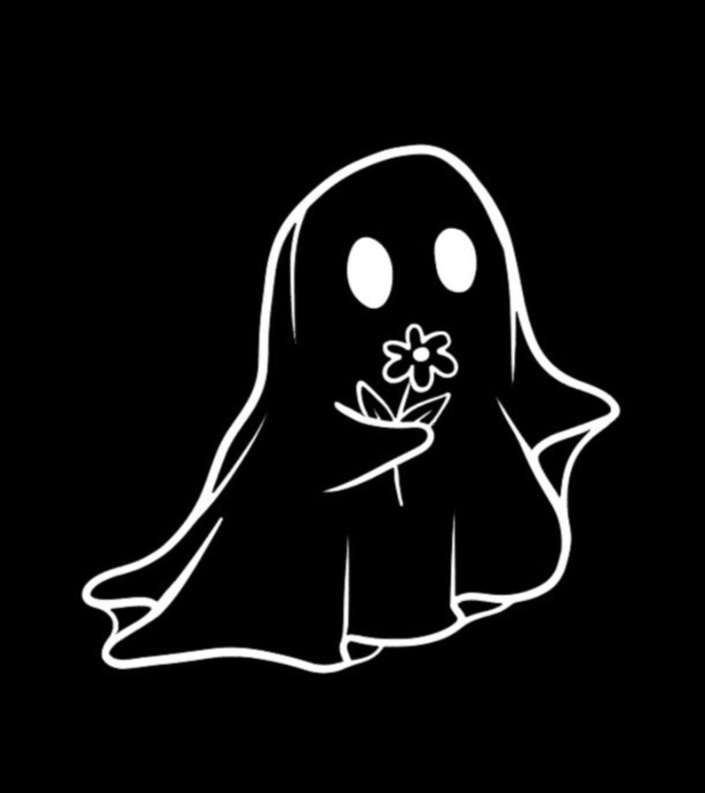 Flower Ghost - Car Decal/sticker - Etsy
