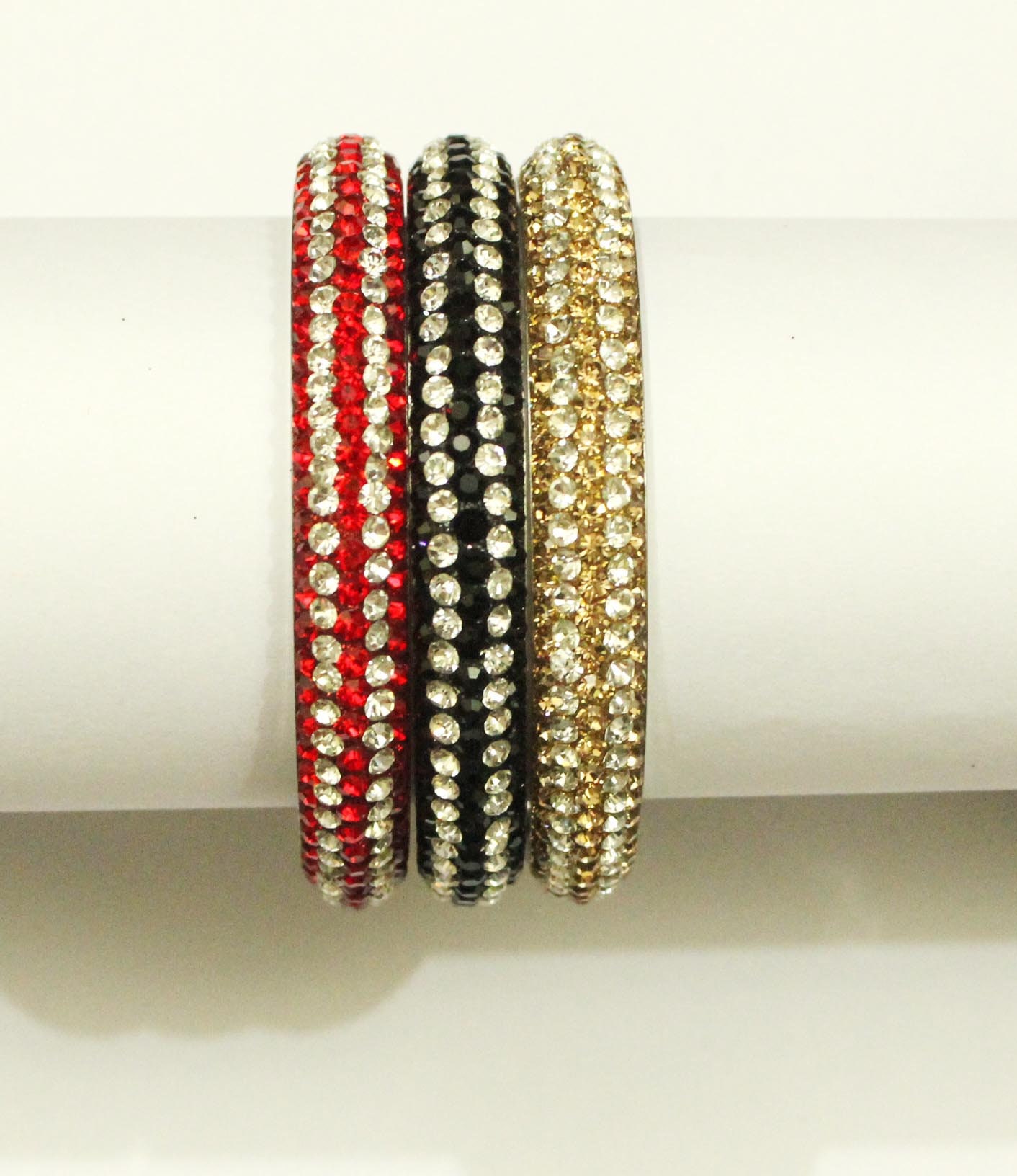 3 Pcs Handmade Rhinestone Bangles Braceletsindian Jewellery - Etsy