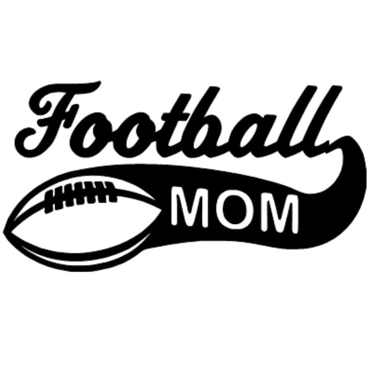 Car Decal football Mom - Etsy