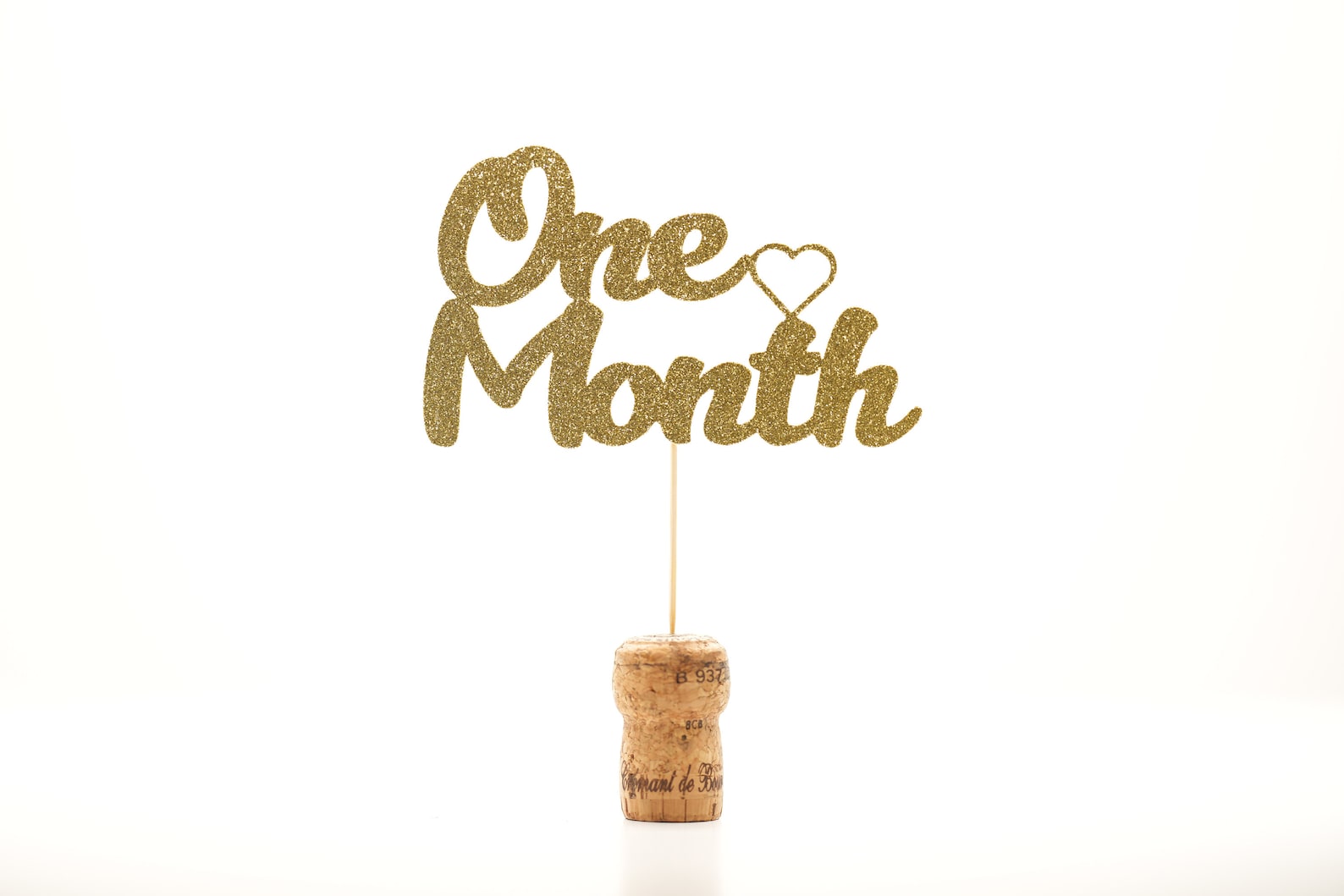 Custom Month Cake Topper, Month Birthdays, Month Celebrations, Glitter ...
