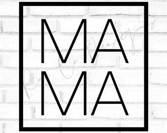 Mama Square Svg - Etsy
