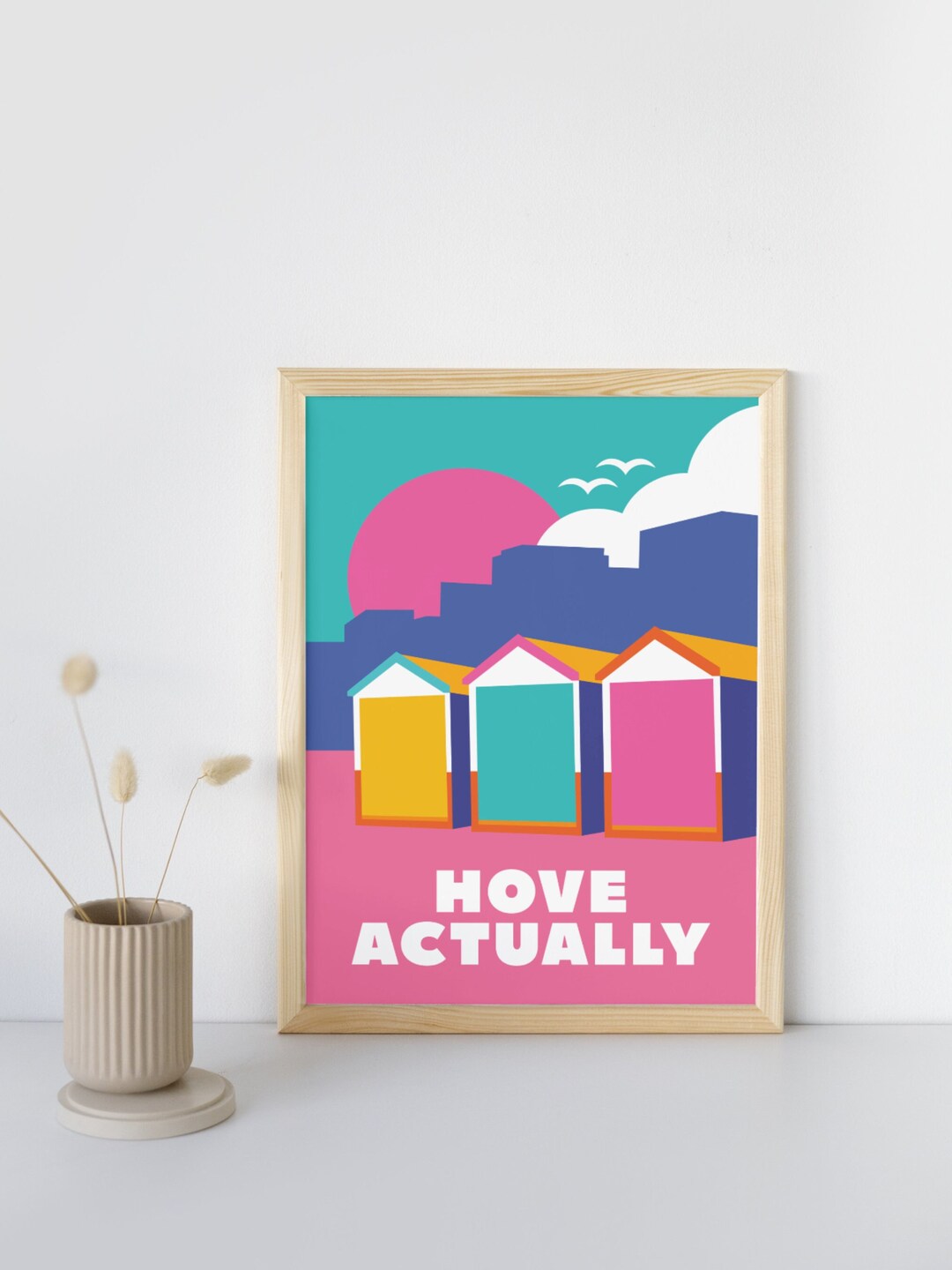 Hove Beach Huts Druck Brighton and Hove Poster Hove eigentlich - Etsy ...
