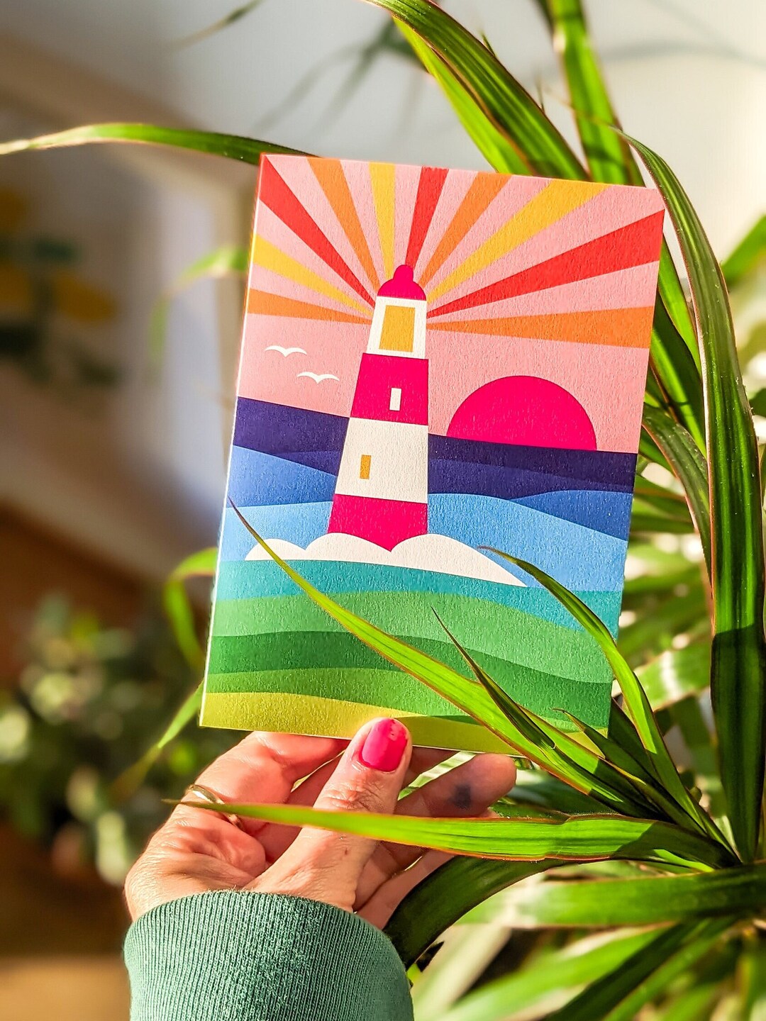 Lighthouse Greeting Card Beachy Head Blank Inside A6 Card - Etsy