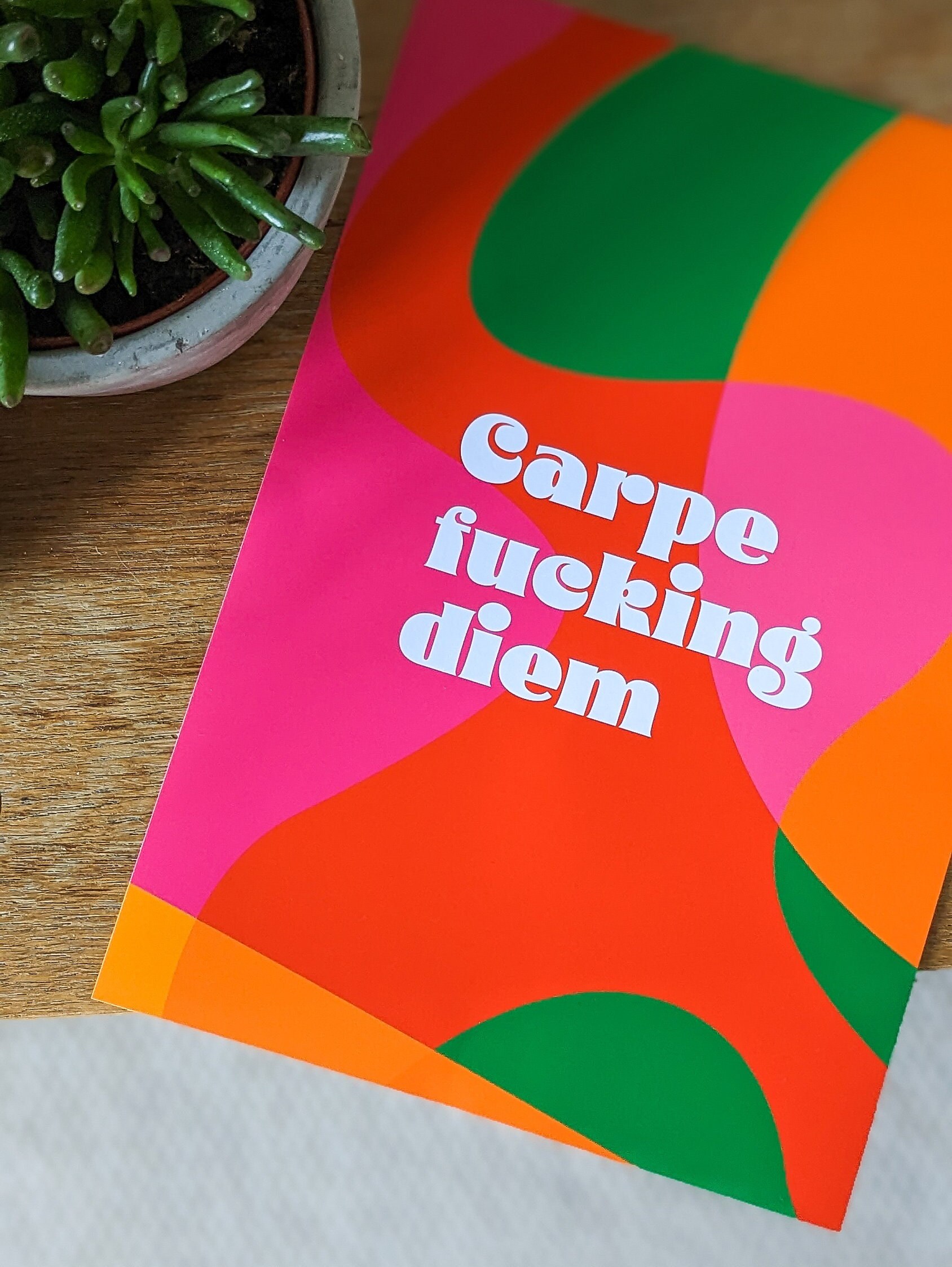 Unhöflicher Kunstdruck Carpe Fucking Diem Art Print - Etsy.de