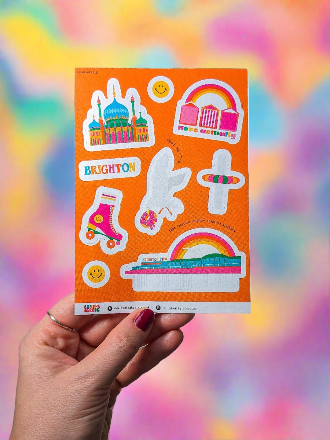 Brighton & Hove Inspired A6 Sticker Sheet 100% Recycled Paper - Etsy
