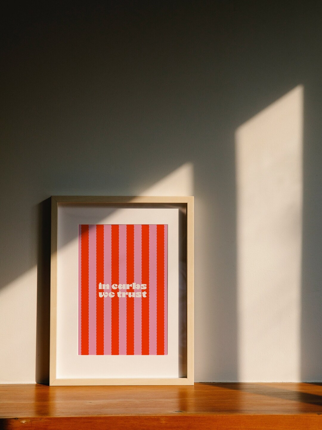 Kitchen Art Print in Carbs We Trust - Etsy