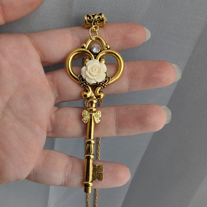 Key Necklace - Etsy