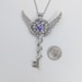 Fantasy Sterling Silver Fairy Wing Key Necklace With Swarovski Crystals ...