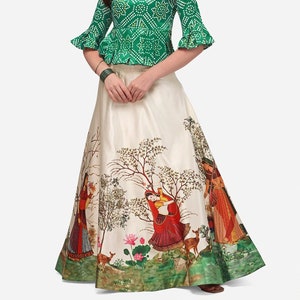 Blushing Beauty: Pink Floral Fusion Bridal Lehenga Embrace Western ...