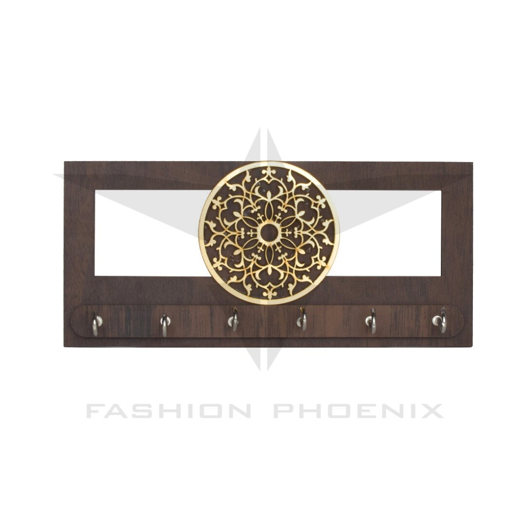 Handcrafted Wooden Key Holder Rustic Home Decor and Wall Organizer ...