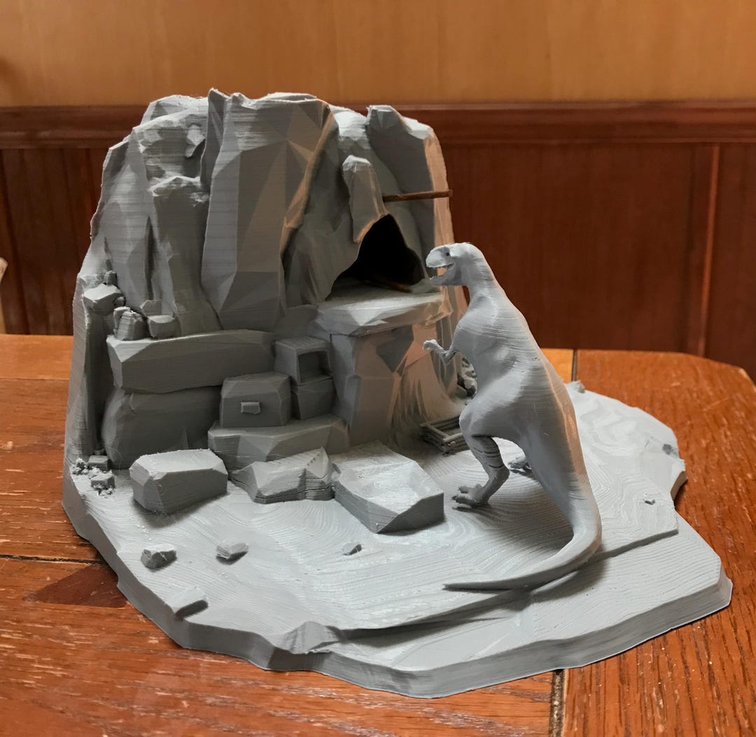 Large High Bluff Model (1/72 Scale) With Grumpy 1974 Land of the Lost ...