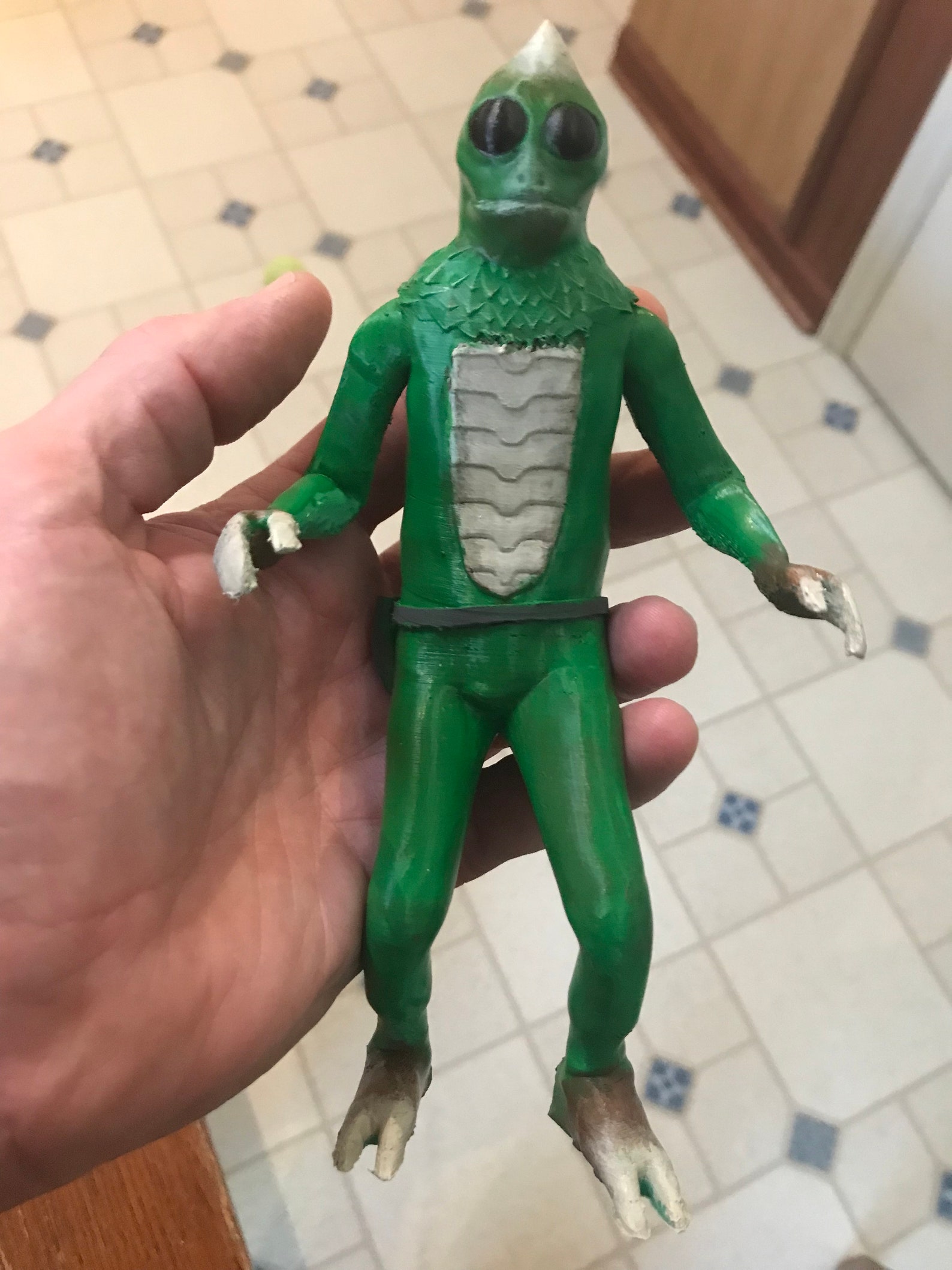 Hand Painted Sleestak - 7.5 Inch Figure - 1974 Land of the Lost - Etsy
