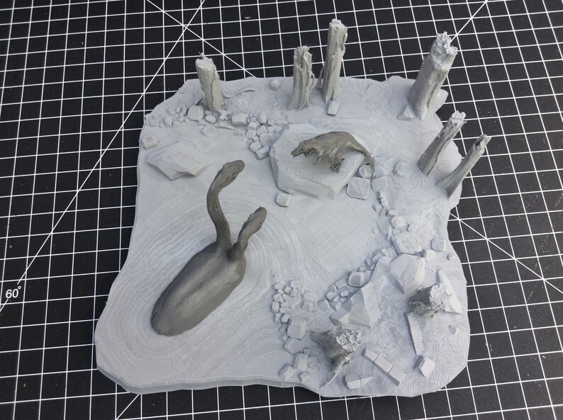 Swamp Set With Lulu and Grumpy Models 1974 Land of the Lost - Etsy