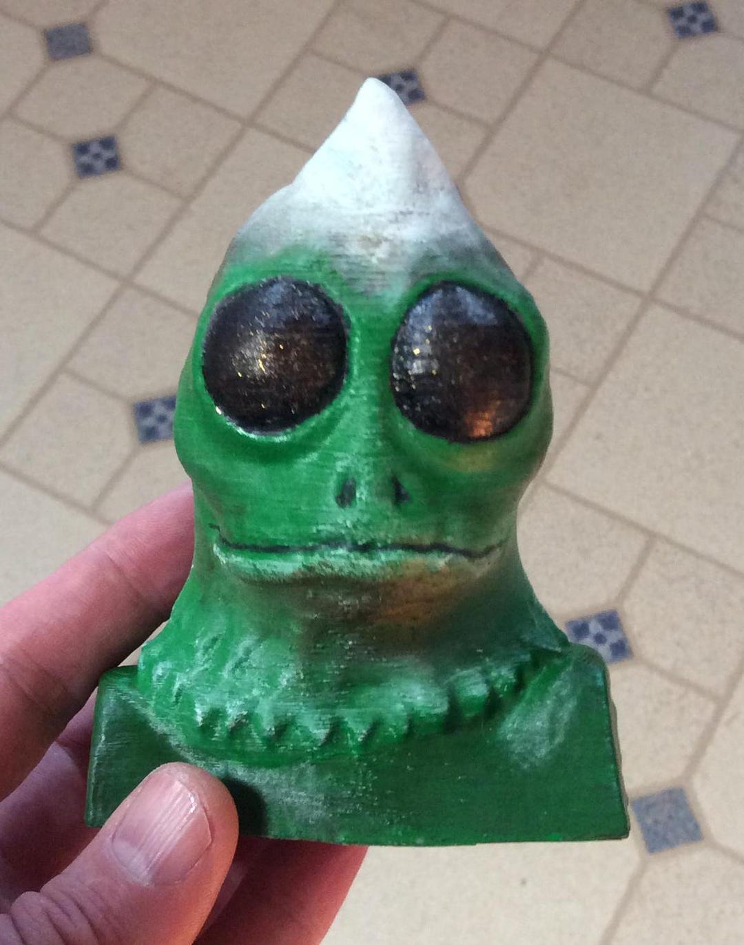 Hand Painted Sleestak Bust - 4 Inch Tall Figure - 1974 Land of the Lost ...