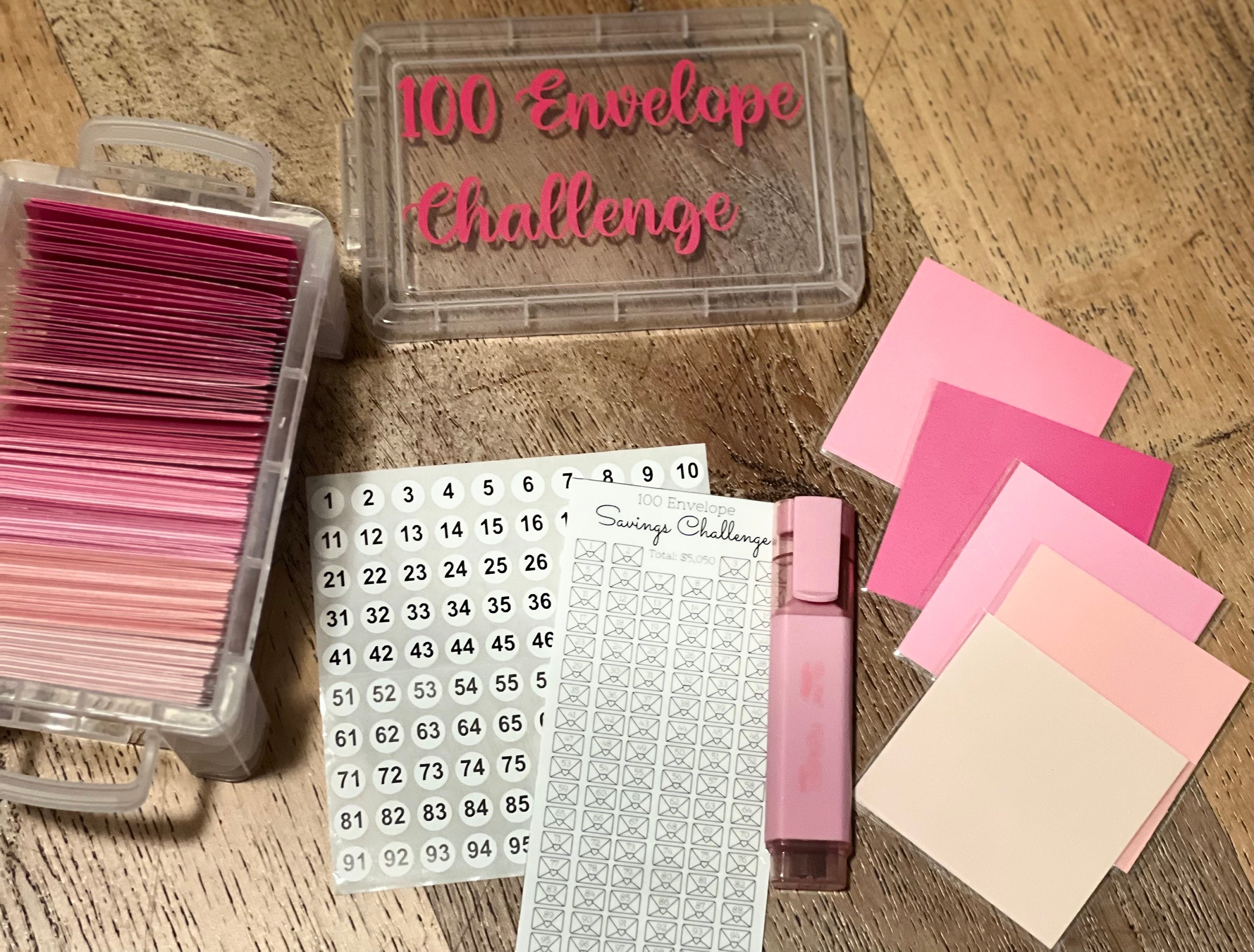 100 Envelope Challenge, Customizable . Saves 5,050 - Etsy