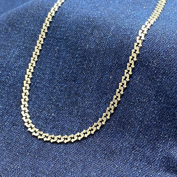 Silver Link Necklace - Etsy