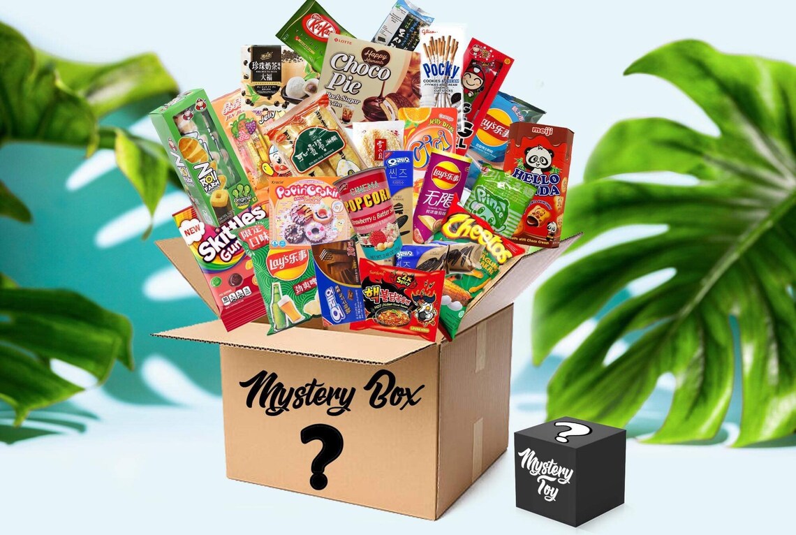 Asian Mystery Snack Box Drinks Korean Snacks Japanese - Etsy