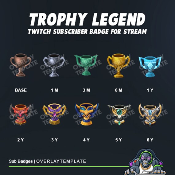 Digital Bit Badges Trophy Drawing & Illustration Art & Collectibles ...