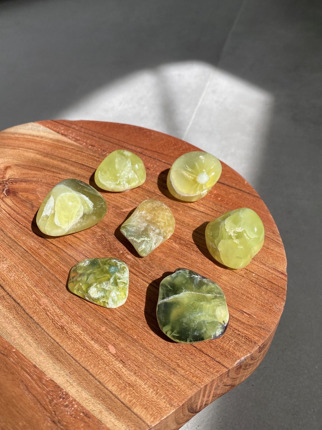 Rare Australian Prehnite - Golden Prehnite Tumbled Stones, You Choose ...