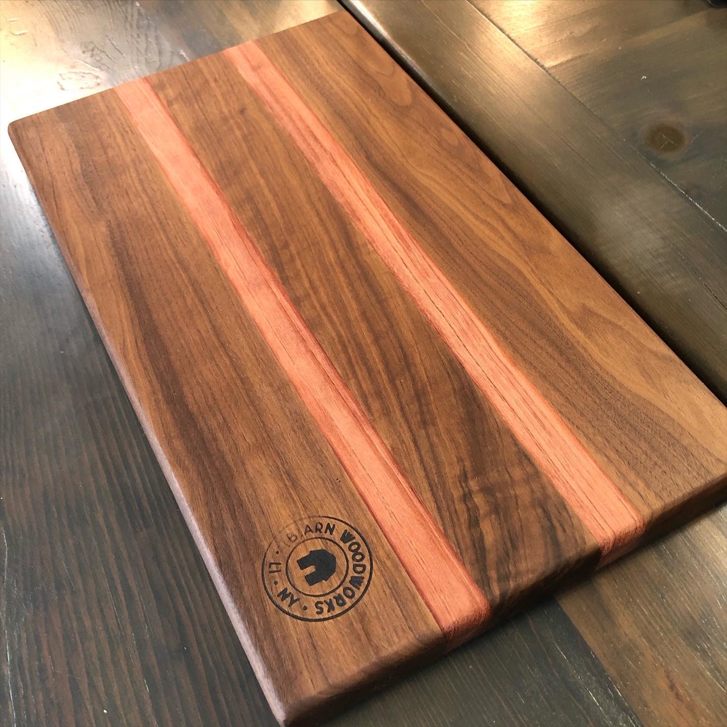Three Wood Cutting Board - Etsy