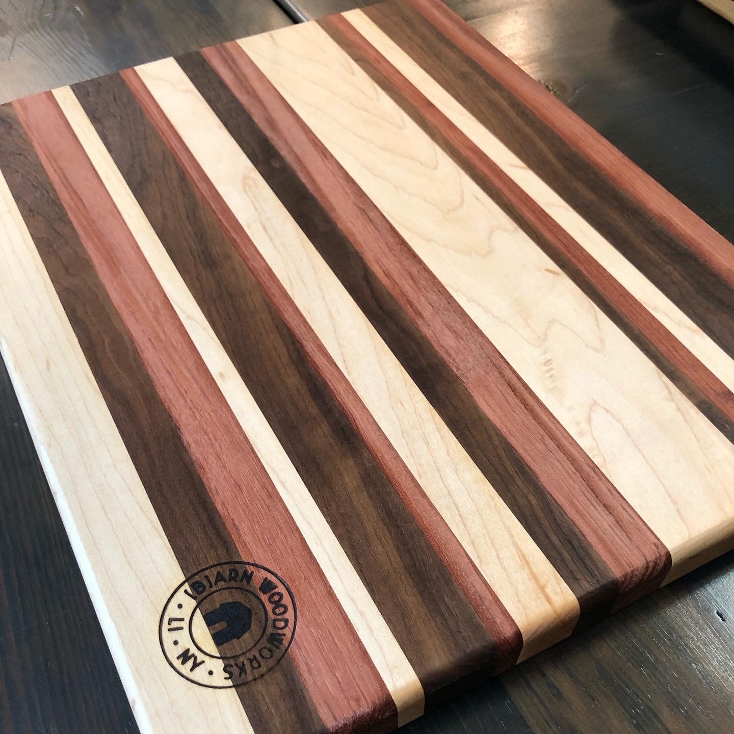 Three Wood Cutting Board - Etsy
