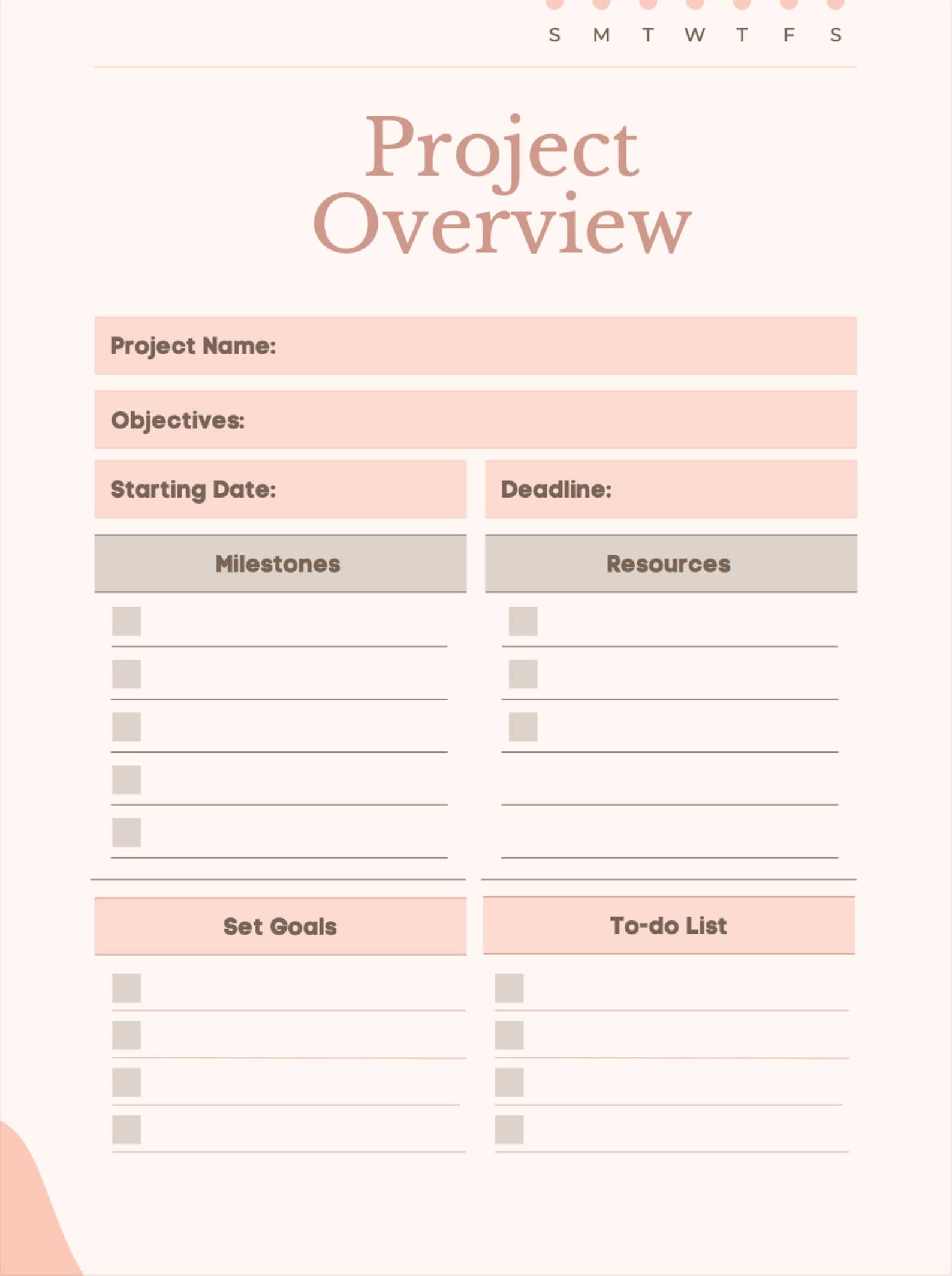 Project Planner, Printable Template, Project Bundle, Project Tracker ...