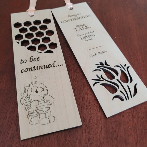 Wooden Bookmarks Gift Ideas. Laser Cut File SVG DXF Vector - Etsy