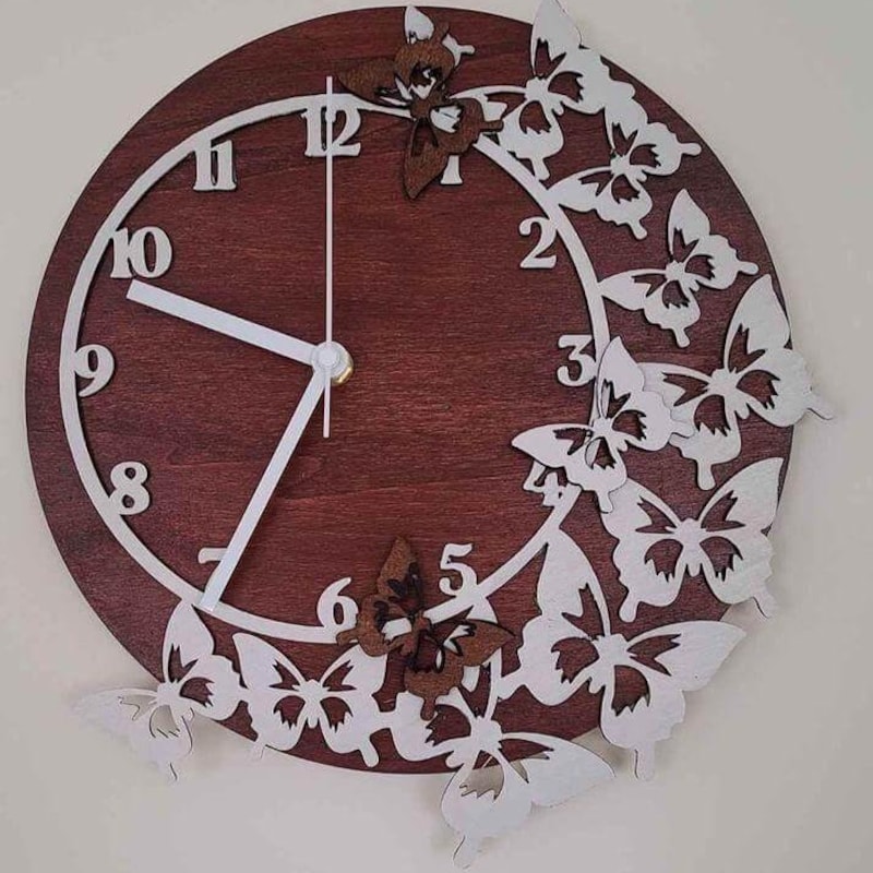 Butterfly Clock - Etsy