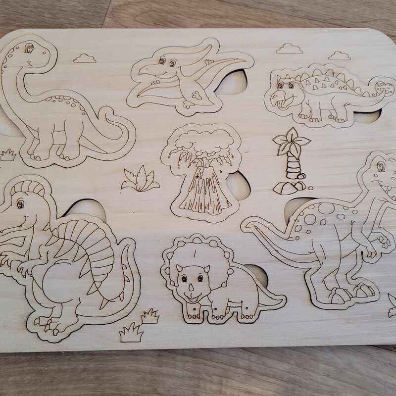 Dinosaur Dxf - Etsy