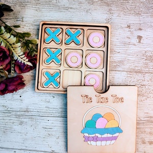 Easter Tic Tac Toe Game With Box Lid - Etsy