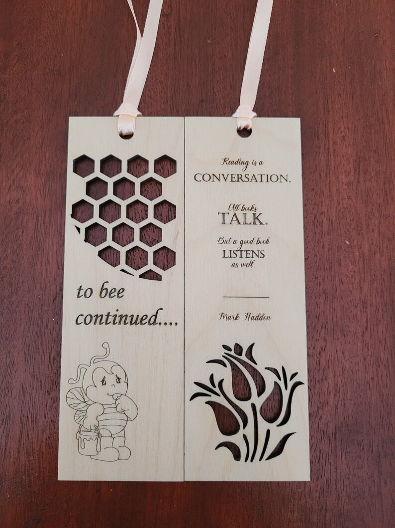 Wooden Bookmarks, Gift Ideas. Laser Cut File SVG DXF, Vector Plans ...