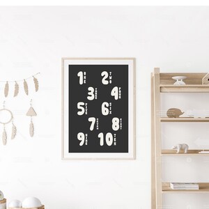 Number Chart Printable - Etsy