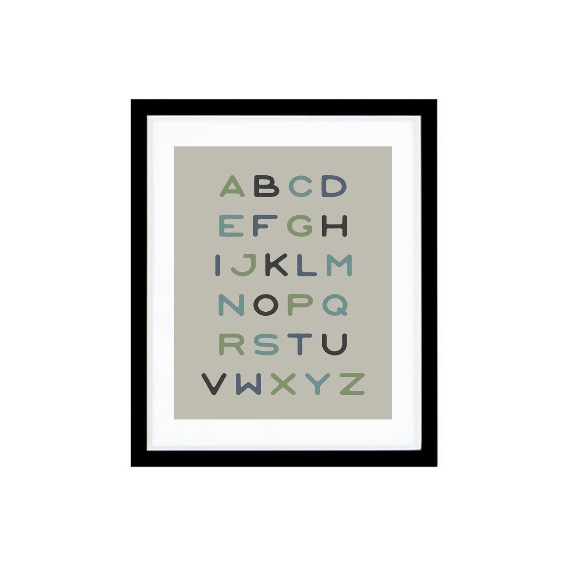Alphabet Chart Printable - Etsy