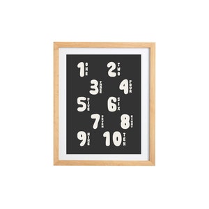 Number Chart Printable - Etsy
