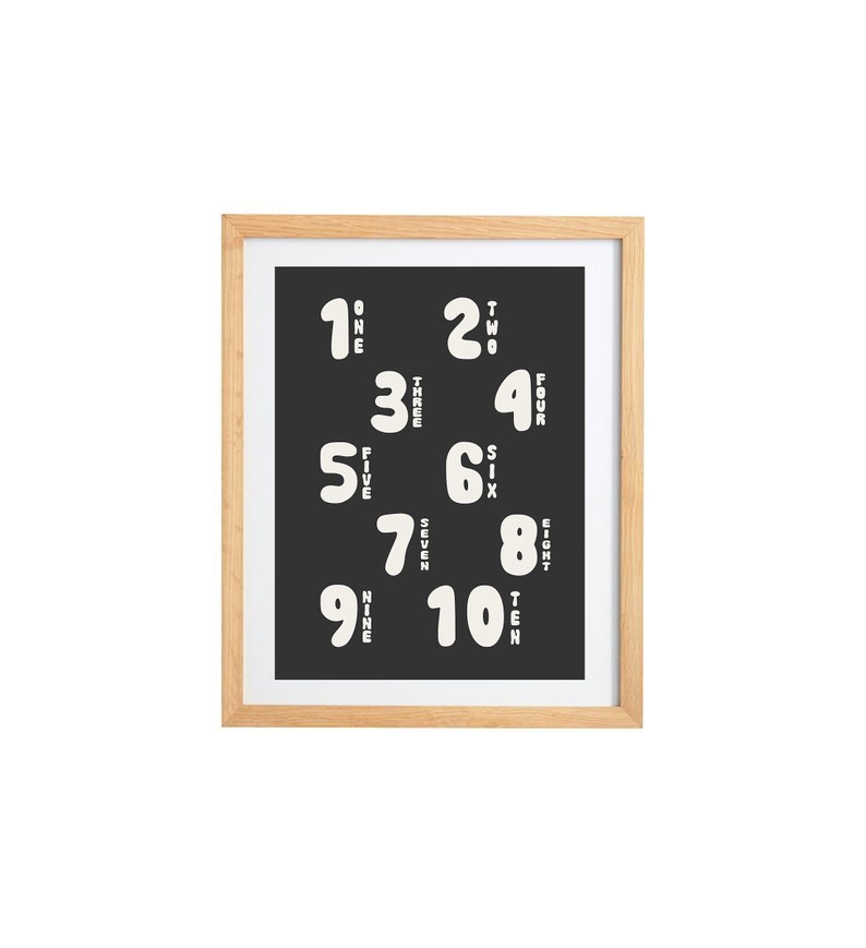 Number Chart Printable - Etsy