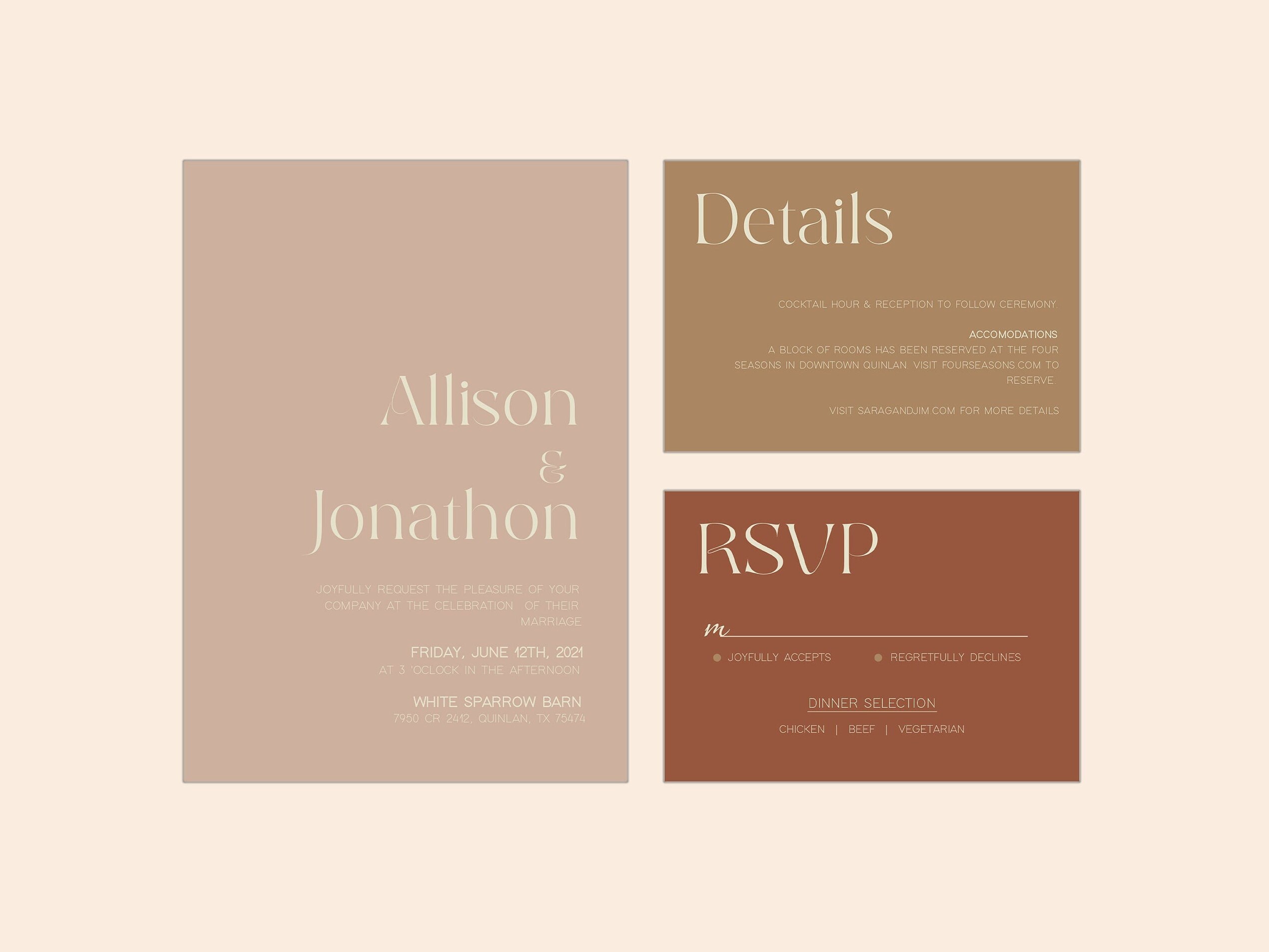 Neutral Wedding Invitation Suite Download - Etsy UK