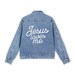 Jesus Loves Me Denim Jacket - Christian Oversized Jean Jacket - Faith ...