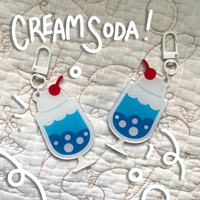 Cream Soda 3" Acrylic Keychain - Etsy