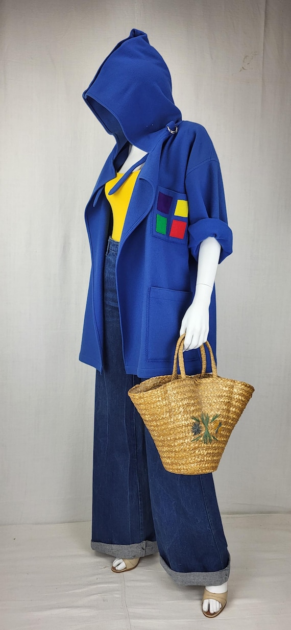Vintage Jean-charles De Castelbajac Blue Wool Coat - Etsy Vintage Jean-charles De Castelbajac Blue Wool Coat - Etsy