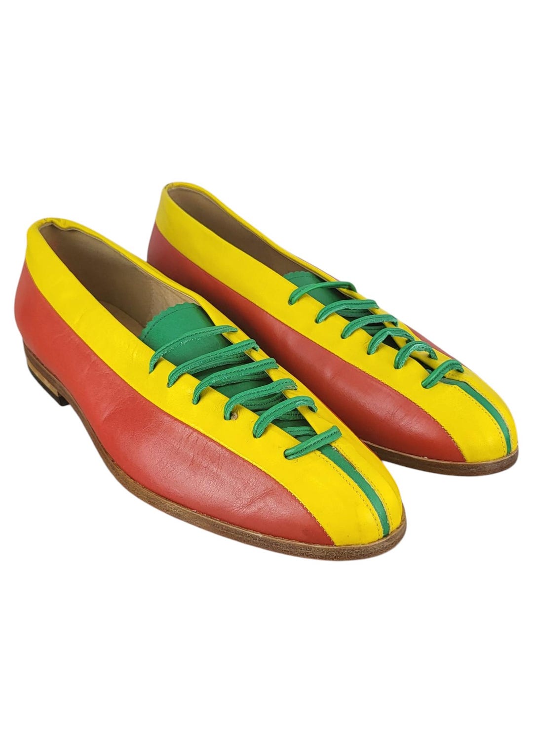 Vintage Jean-charles De Castelbajac Color Block Lace up Shoes | Sz. 37. ...