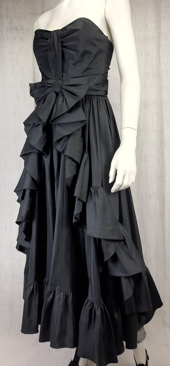 1960s Jean Varon Evening Black Dress - Gem