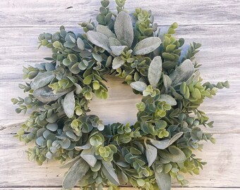 Farmhouse Eucalyptus Wreath | Farmhouse Decor - Etsy